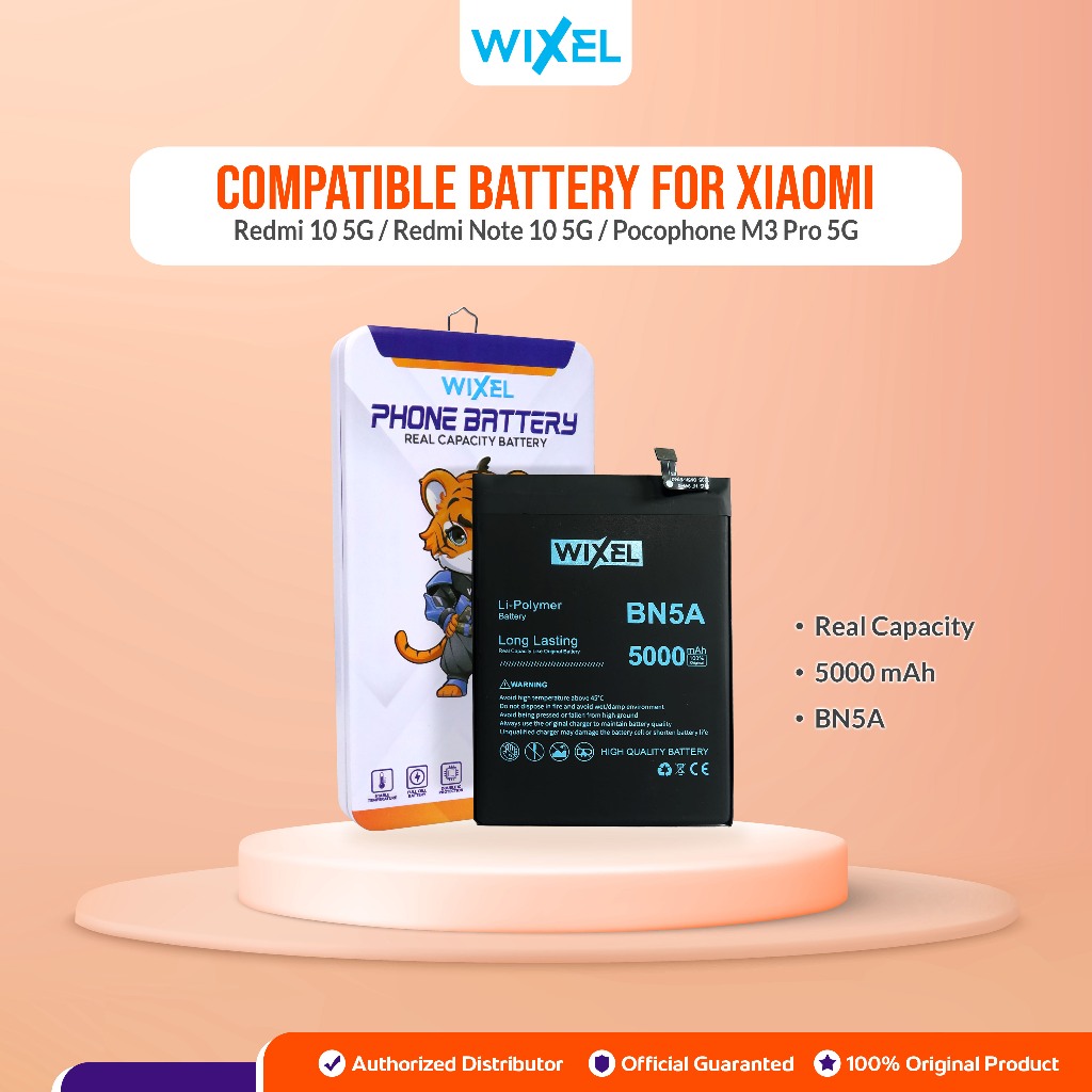 Jual WIXEL Baterai BN5A Pocophone M3 Pro 5G Poco XiaoMi Redmi 10 Note ...