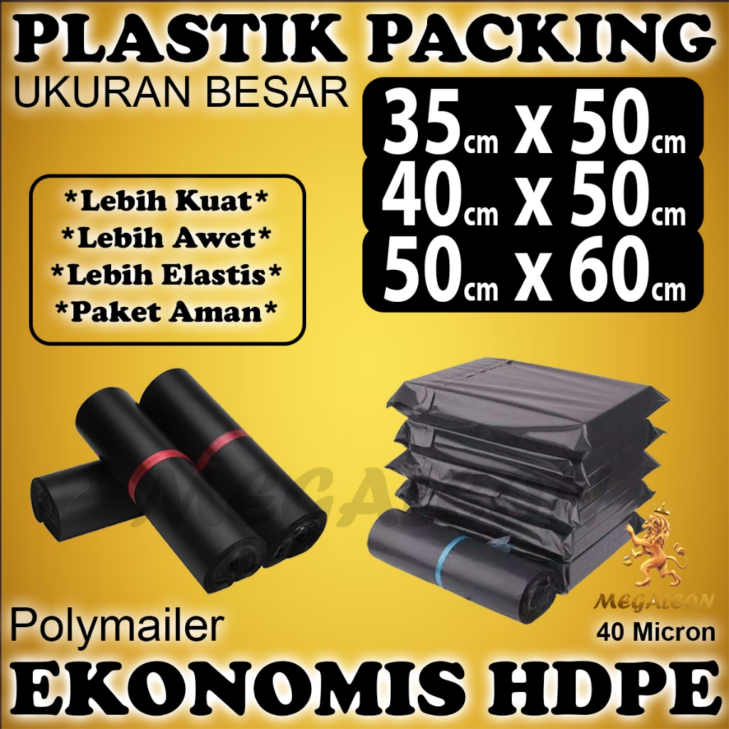 Jual Polymailer Plastik Packing OLSHOP Ukuran BESAR 35x50 40x50 50x60 ...