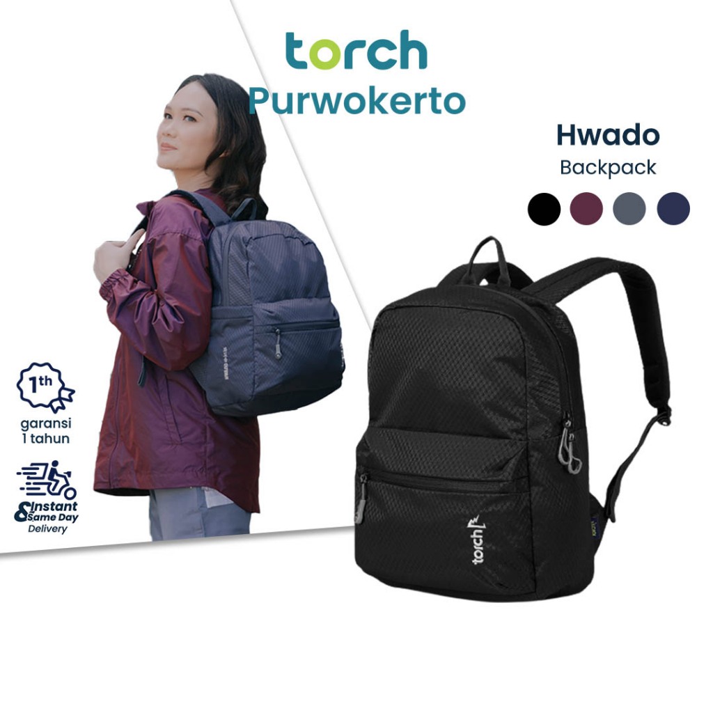 Jual TORCH Hwado Tas Ransel Sekolah Kerja Travelling Laptop Pria Wanita ...