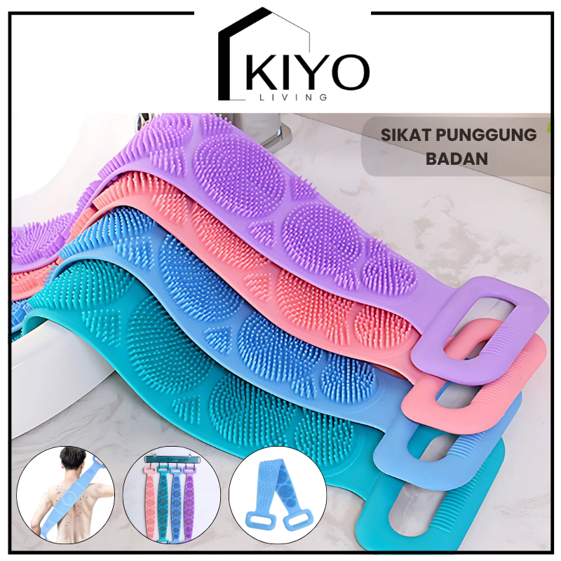 Jual KIYO Sikat Punggung Badan Silikon / Alat Mandi Pembersih Gosok ...