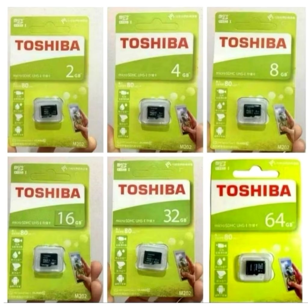 Jual MEMORY CARD/MEMORY RAM ORIGINAL TOSHIBA 2GB/4GB/8GB/16GB/32GB/64GB ...