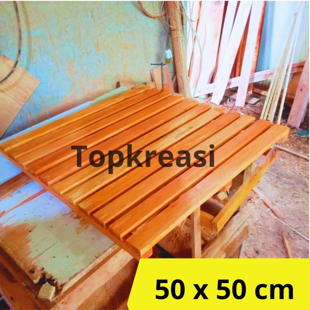 Jual Tatakan Kayu Aesthetic 50x50cm/Mini Palet Kayu Estetik/Alas ...