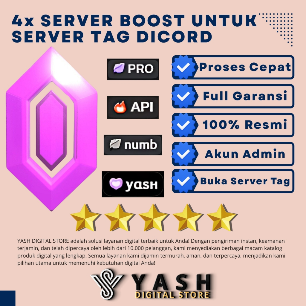 Jual 4X BOOST SERVER DISCORD MEMBUKA FITUR GUILD TAG SERVER | Shopee ...