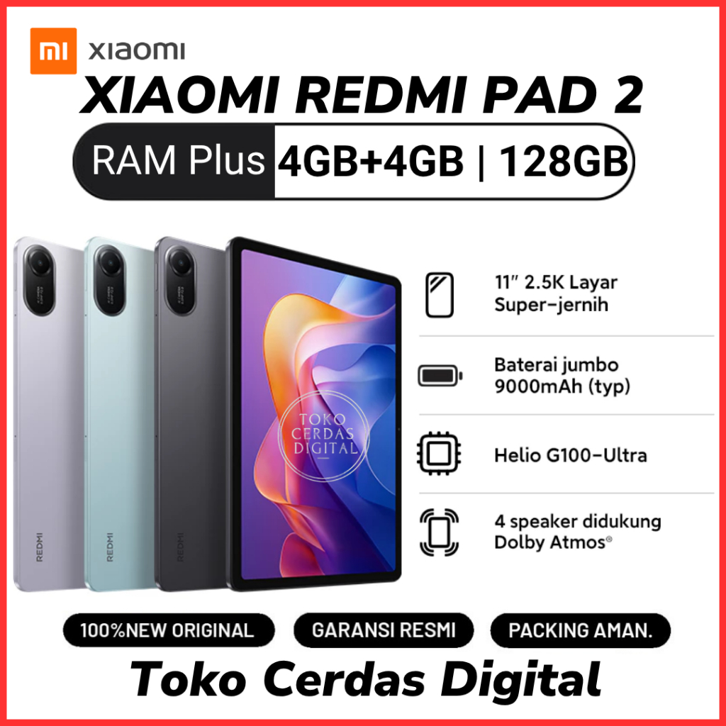Jual Xiaomi Redmi Pad 2 4GB/128GB [ Tablet ] Garansi Resmi 15 Bulan ...