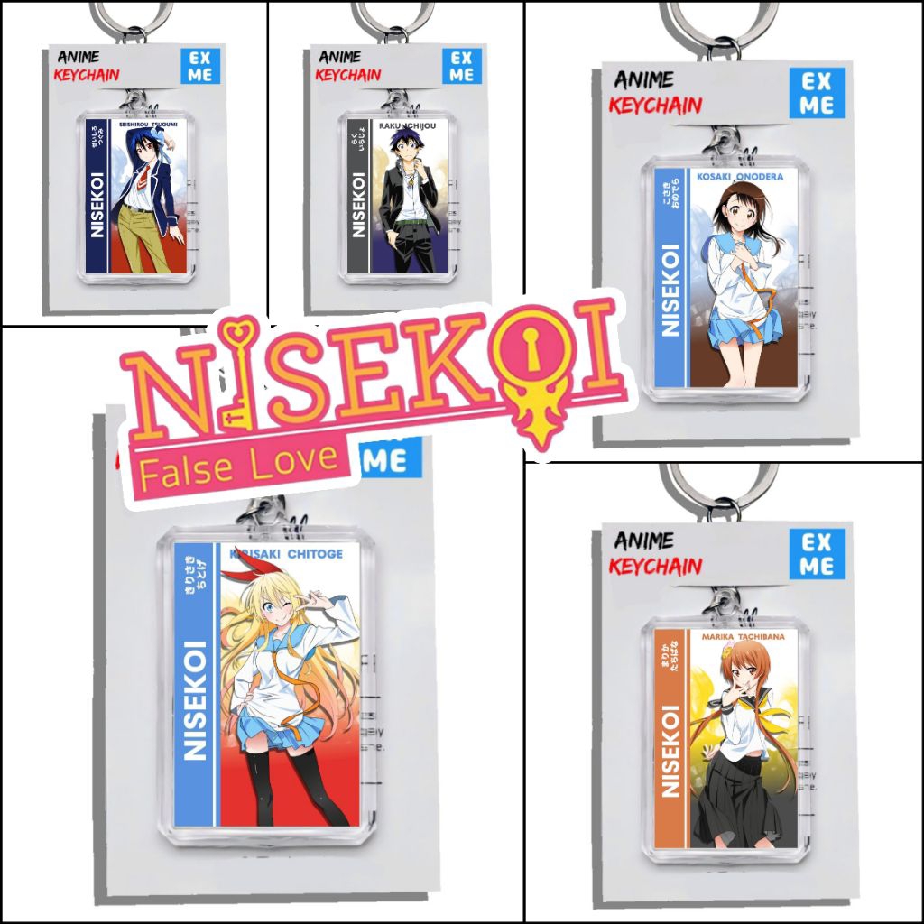 Jual Gantungan Kunci Nisekoi - Keychain Nisekoi - Ganci Anime ...