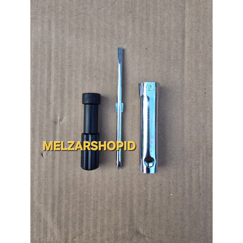 Jual 1 SET OBENG DAN KUNCI BUSI MOTOR MATIC ( 16MM ) | Shopee Indonesia