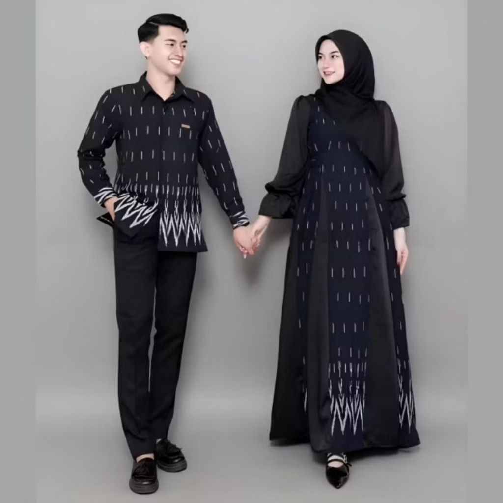 Jual SETARA BAJU TENUN COUPLE ETNIK (RUMI BLACK) - BAJU KONDANGAN ...