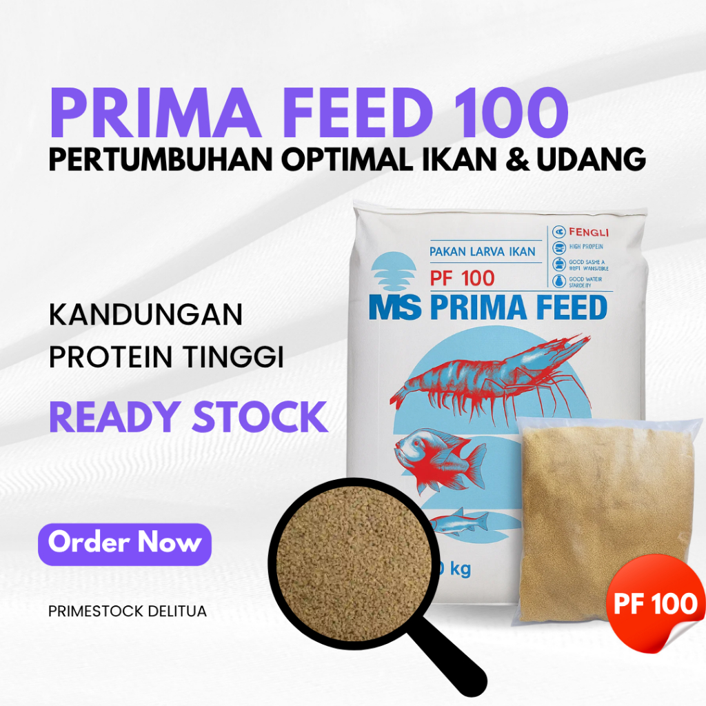 Jual Prima Feed 100 (PF 100) - Pakan Berkualitas untuk Pertumbuhan ...