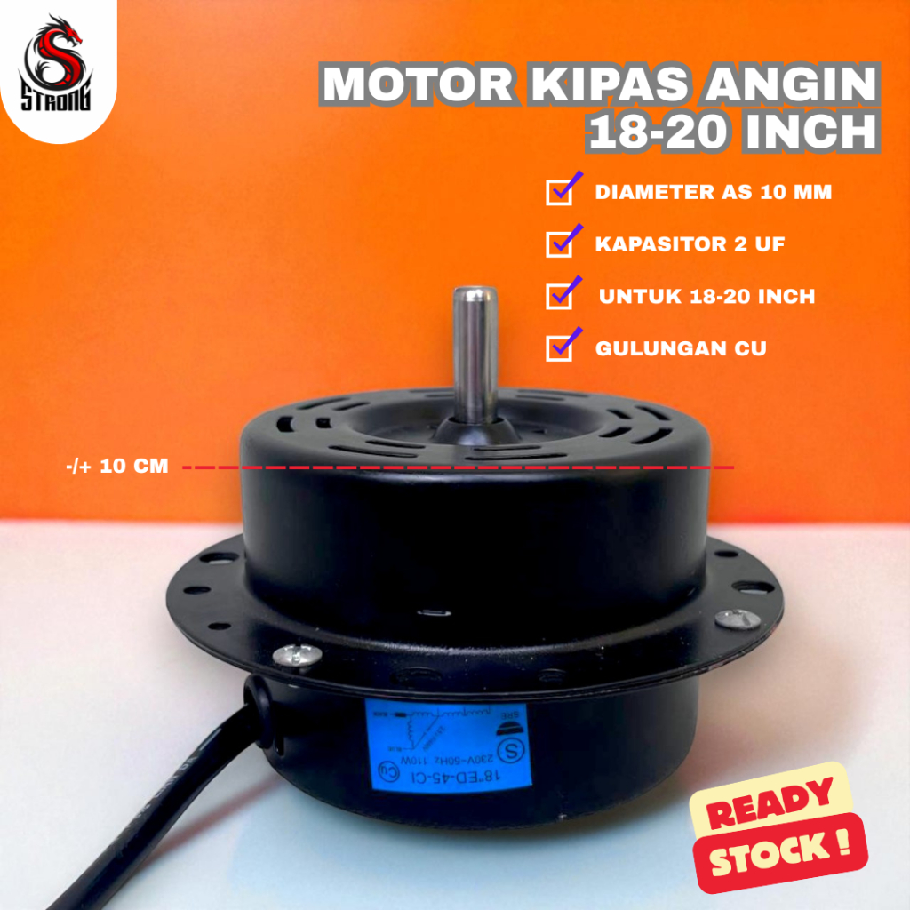 Jual STRONG Dinamo Kipas Angin 14/16/18 Inch Baling Besi/Mesin Motor ...