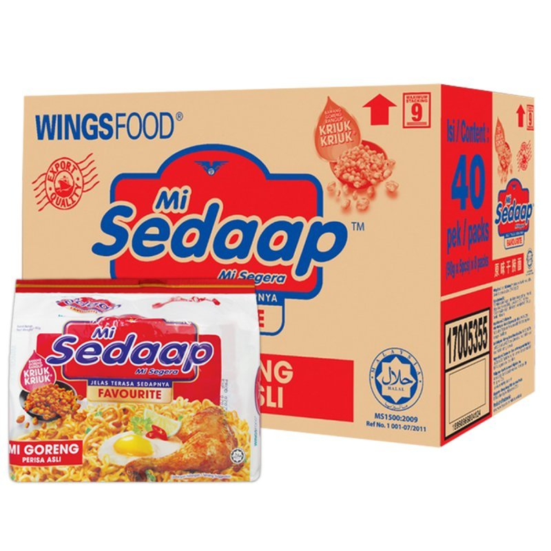 Jual Mie Sedaap Goreng INSTAN 1 DUS ISI 40 Pcs 90 Gr | Shopee Indonesia