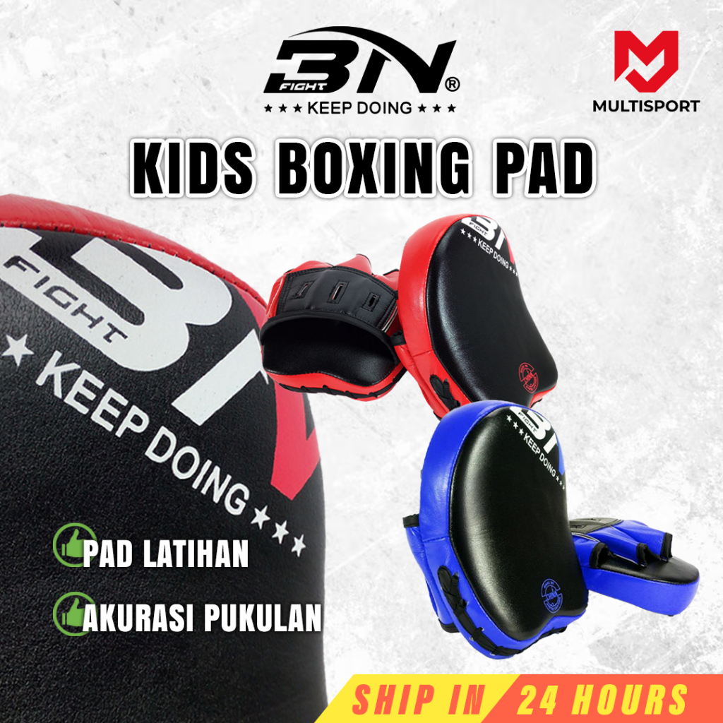 Jual BN FIGHT Target Tangan Tinju Muay Thai – Hand Mitt Curve Pad Tebal ...