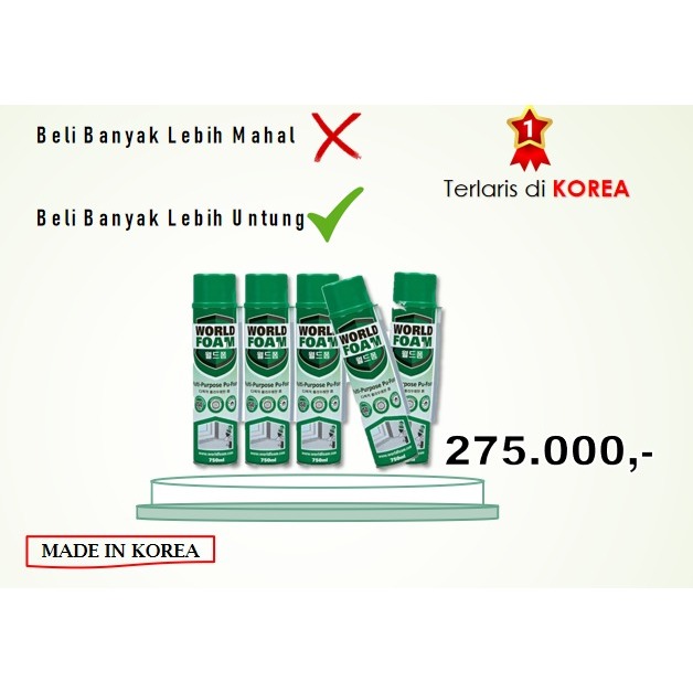 Jual PROMO PAKET MURAH 5 PCS-/POLYURETHANE FOAM/PU FOAM KOREA-/ADAPTER ...