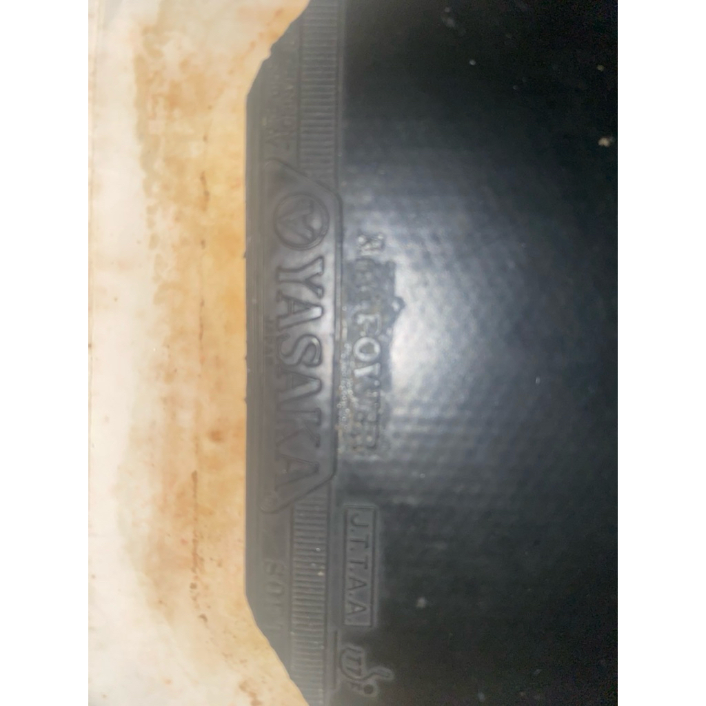 Jual Yasaka Anti Power HITAM BLACK soft rubber karet anti spinblade bet pingpong tenis meja USED ...