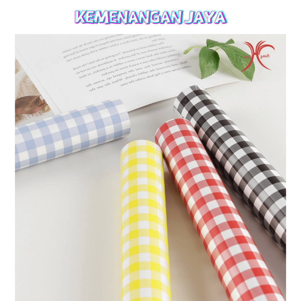 Jual Kertas Buket Bunga Motif Kotak Kotak Flower Wrapping Paper Square ...