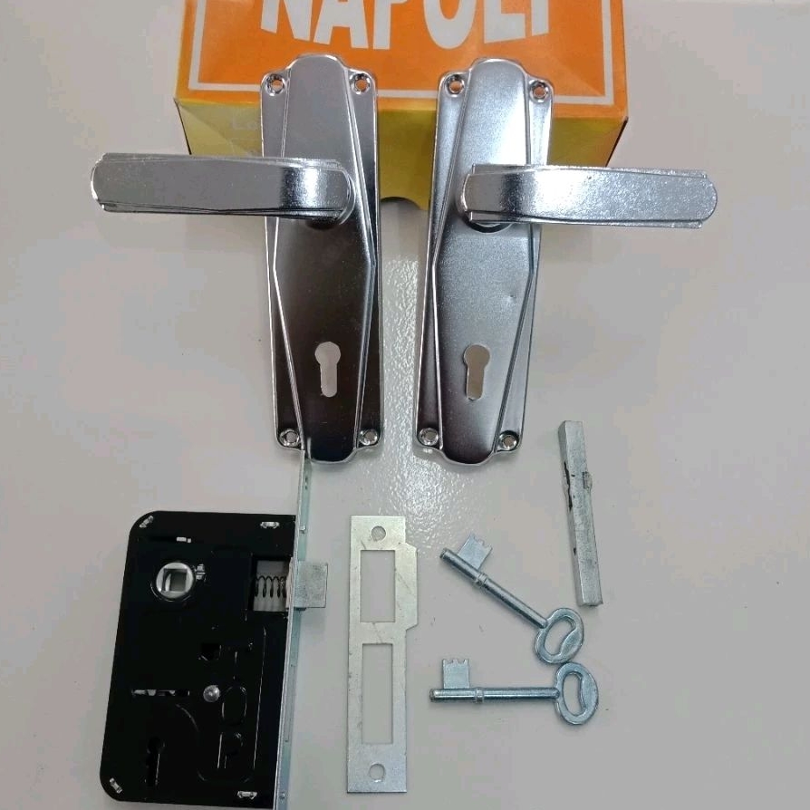 Jual Handle pintu set Napoli/kunci pintu kecil 603 G (NLI) | Shopee ...
