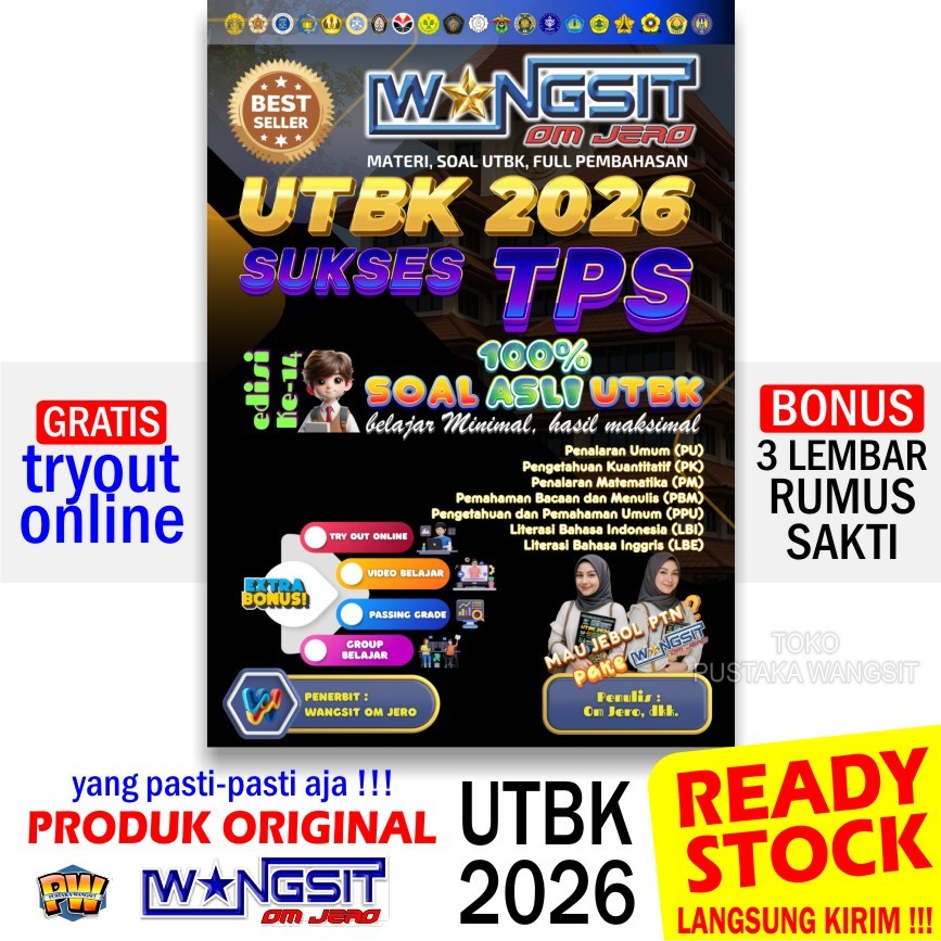 Jual (UTBK 2026) Buku Wangsit Om Jero UTBK SNBT 2026 - Sukses TPS ...