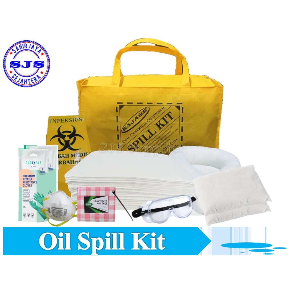 Jual Oil Spill Kit 45 Liter Oil Spill Kit 45L Spill Kit 30 Liter Kemasan Soft Bag | Shopee Indonesia