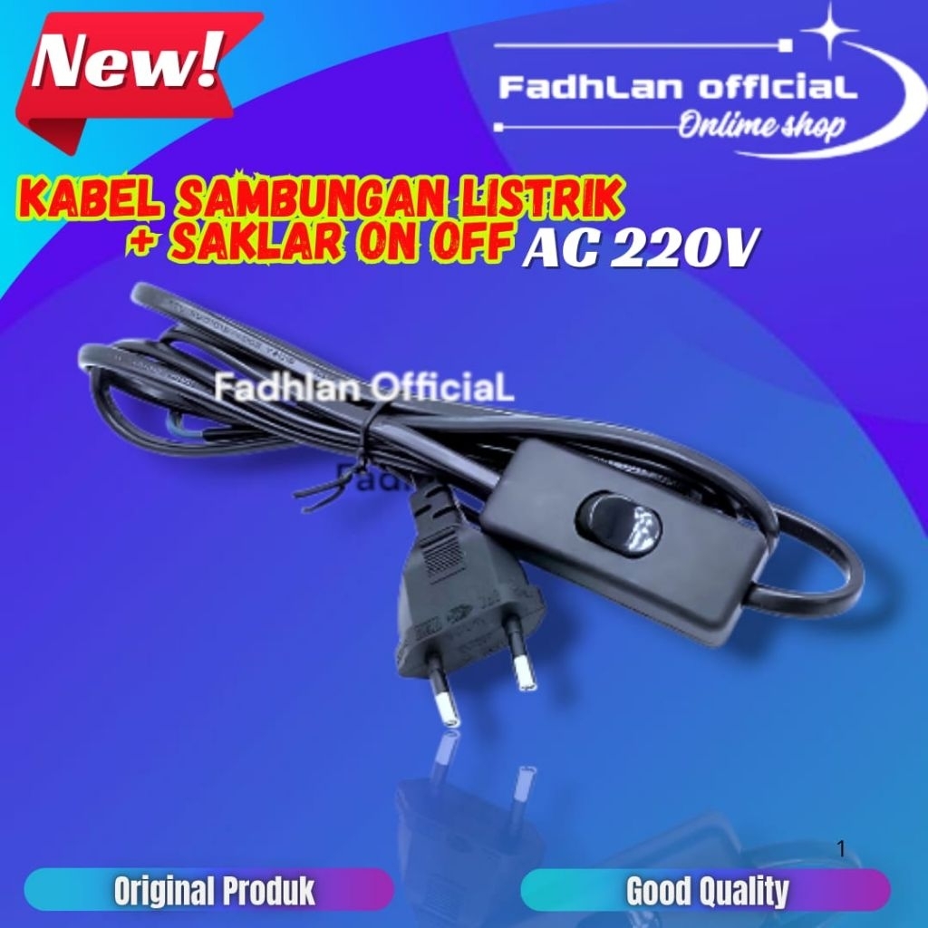 Jual Kabel saklar on/of 1.8 meter dan 1 meter kabel kipas kabel lampu ...