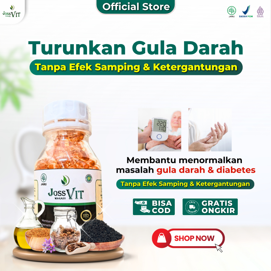 Jual Joss Vit - Jossvit Herbal Obat Diabetes Kebas Kesemutan Sering ...