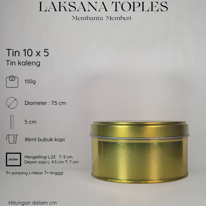 Jual Tin / Kaleng Ukuran 10 x 5 cm | Shopee Indonesia