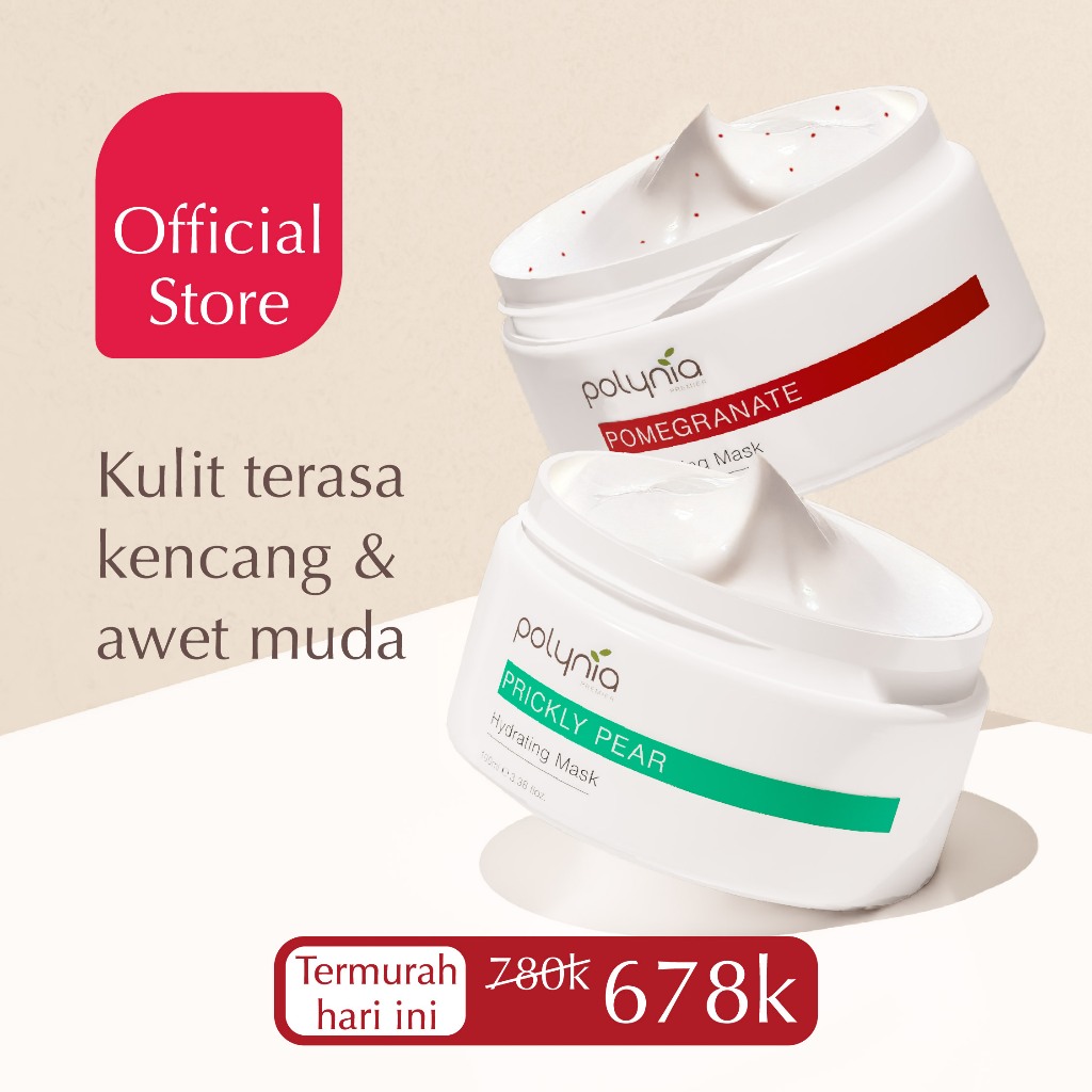 Jual POLYNIA | Pomegranate Revitalizing + Prickly Pear Hydrating Face ...