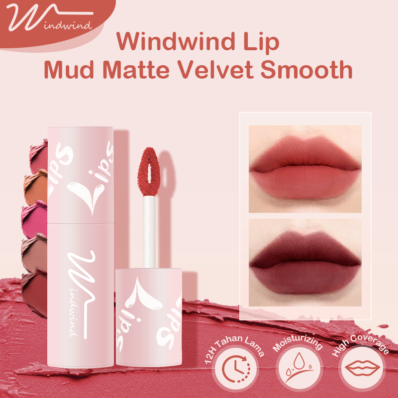 Jual [Free Gift]⭐Windwind Original Velvet Matte Liptint Lip & Cheek Mud ...