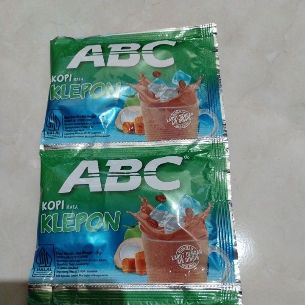 Jual ABC Kopi Rasa Klepon 1 renteng renceng isi 10 Sachet x 25g ...