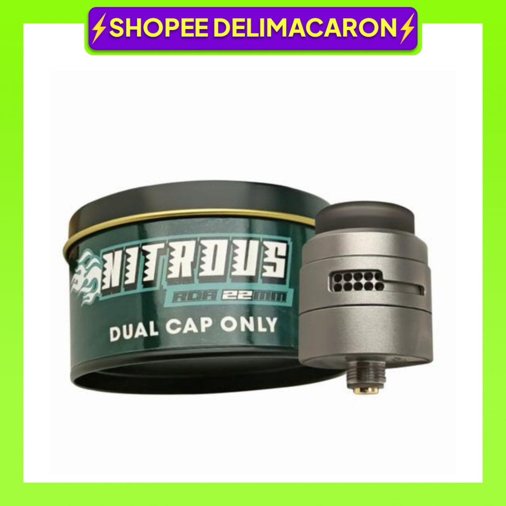 Jual NITROUS RDA 22MM DUAL CAP ONLY MATTE GRAY 100% AUTHENTIC | Shopee ...