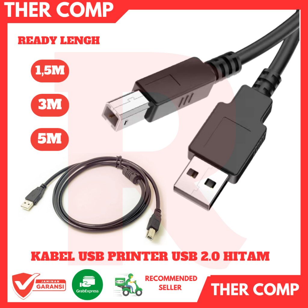 Kabel USB Printer Stabil & Tahan Lama