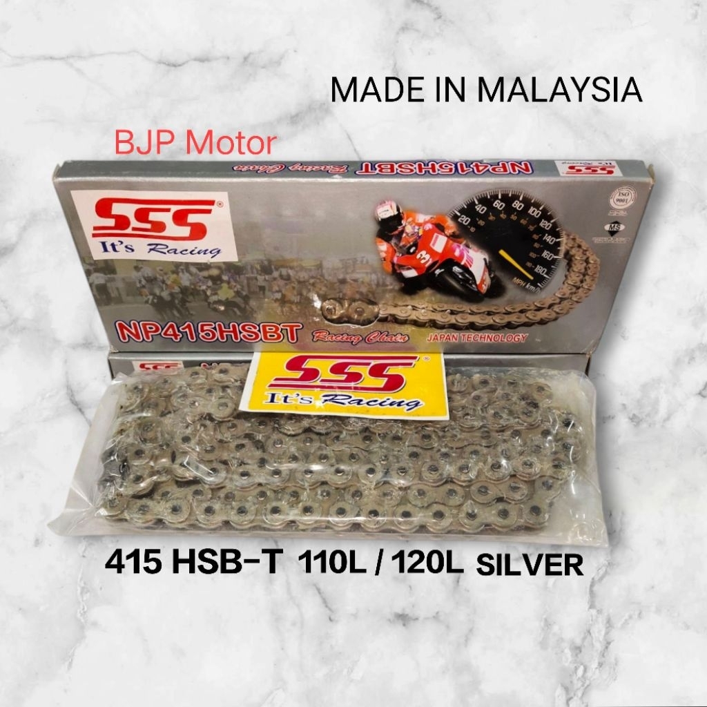 Jual Rantai Chain SSS 415 HSB-T ukuran 110L 120L Silver jenis rantai ...