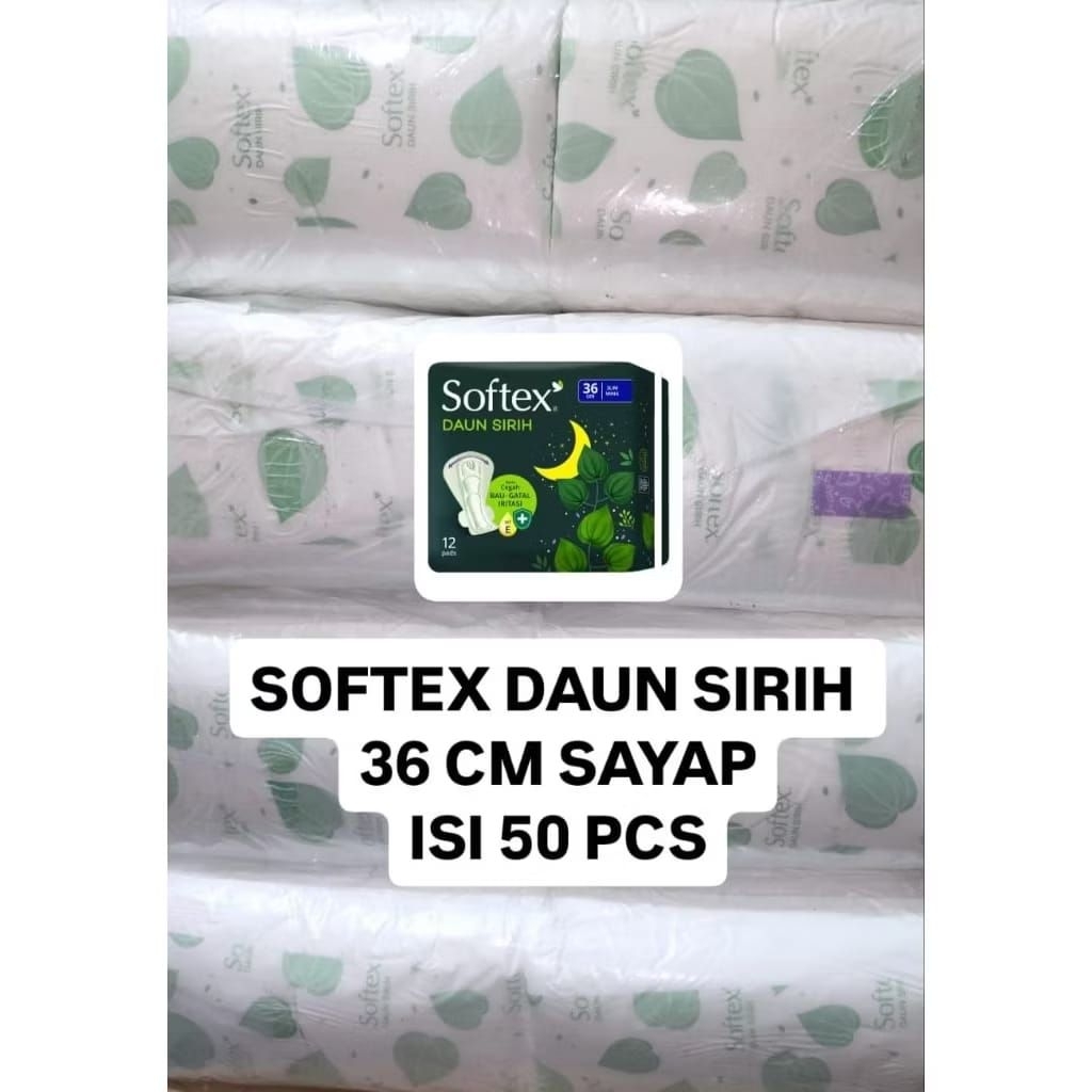 Jual softex 35cm / pembalut night /pembalut malam / softex daun sirih ...