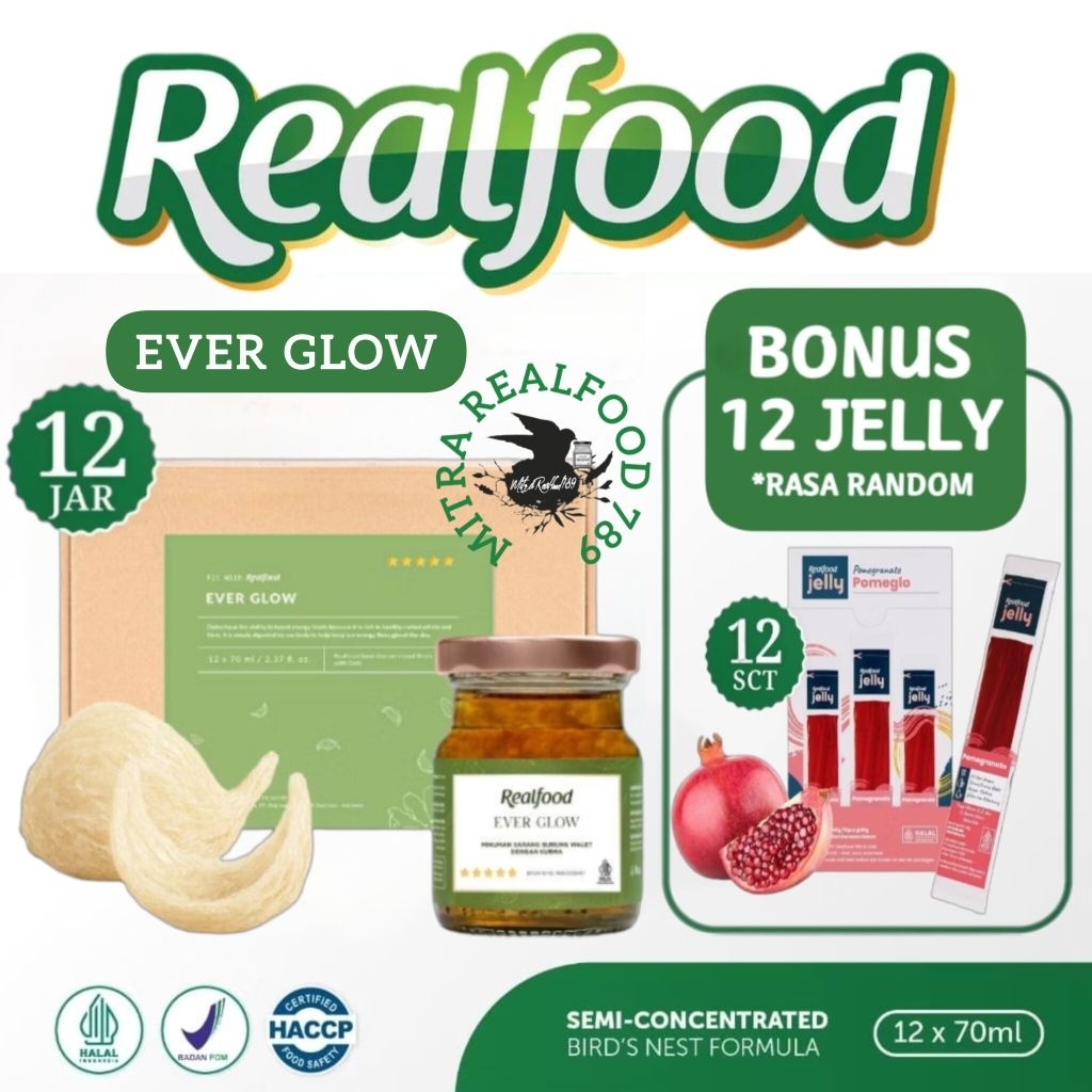 Jual Realfood Ever Glow Rasa Kurma 6 Botol & 12 Botol Bonus Jelly ...