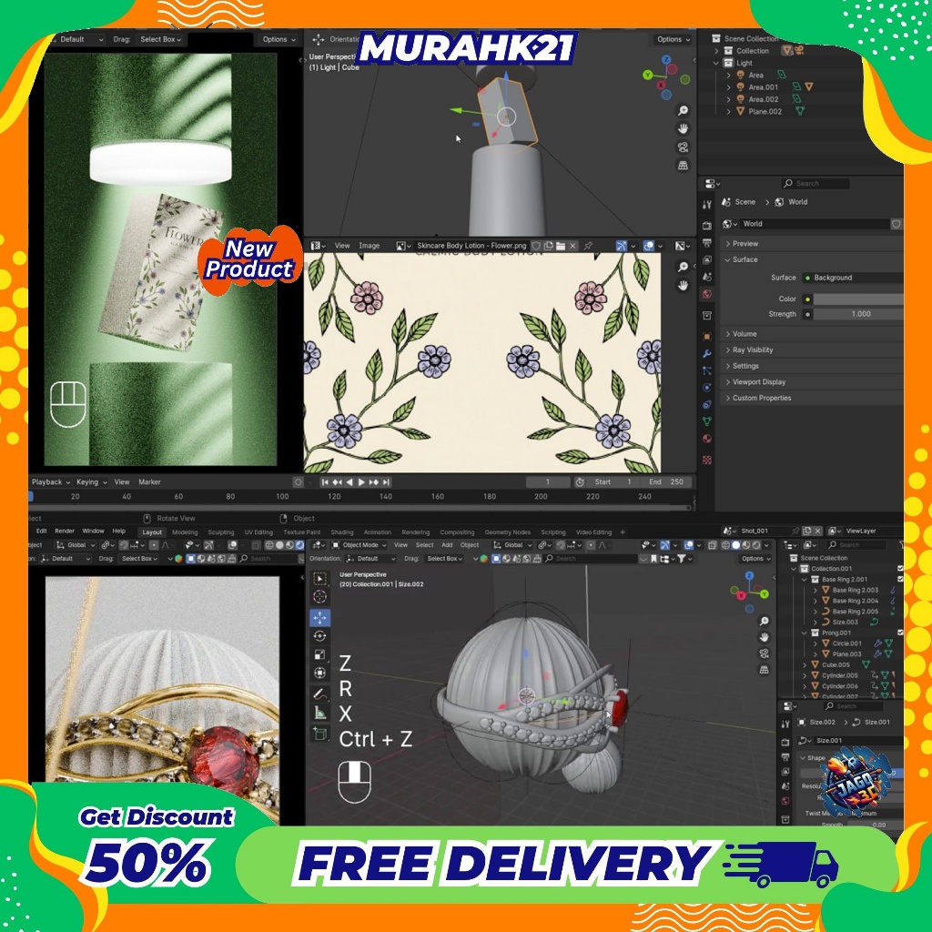 Jual Blender 3D Tutorial Master The Art Of Product Modelling & Animation In Blender | Shopee ...