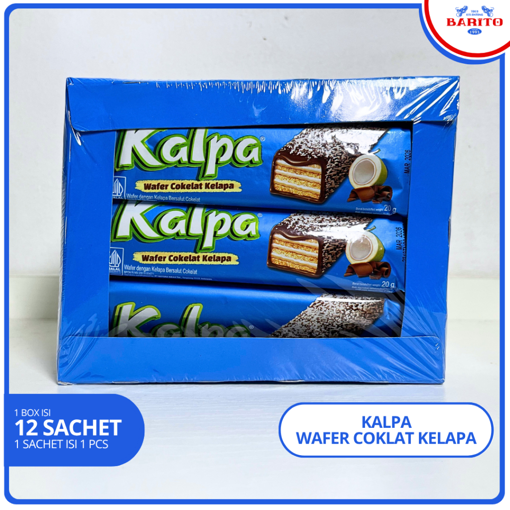 Jual Kalpa Wafer Coklat Kelapa 1 BOX Isi 12 PCS | Shopee Indonesia