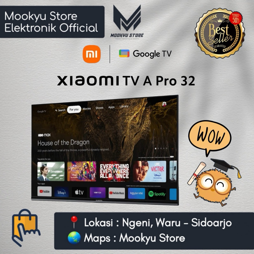 Jual XIAOMI MI TV 32 A Pro LED GOOGLE TV 32 inch | Google Assistent ...