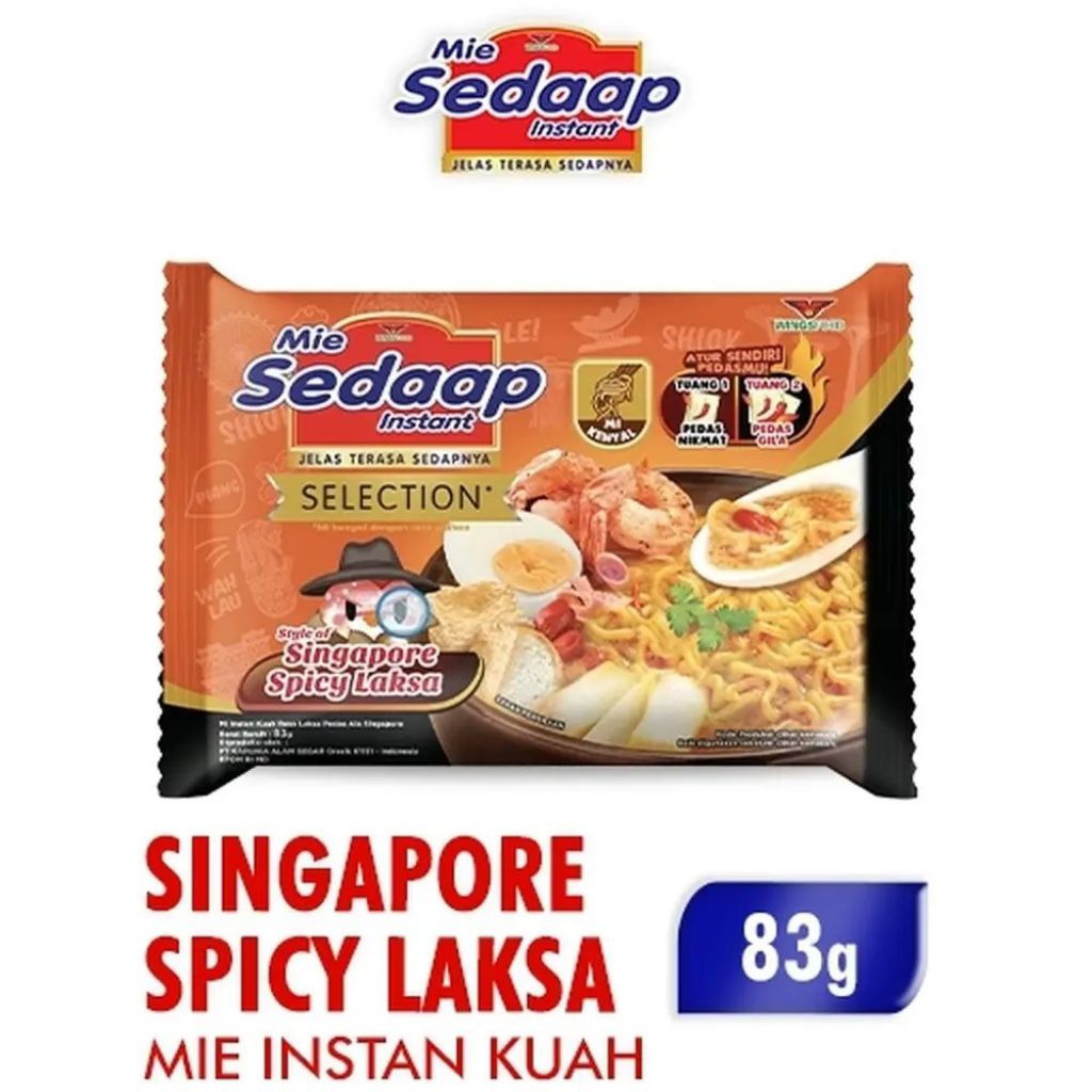 Jual Mie Sedaap Instant Singapore Spicy Laksa 83g | Shopee Indonesia