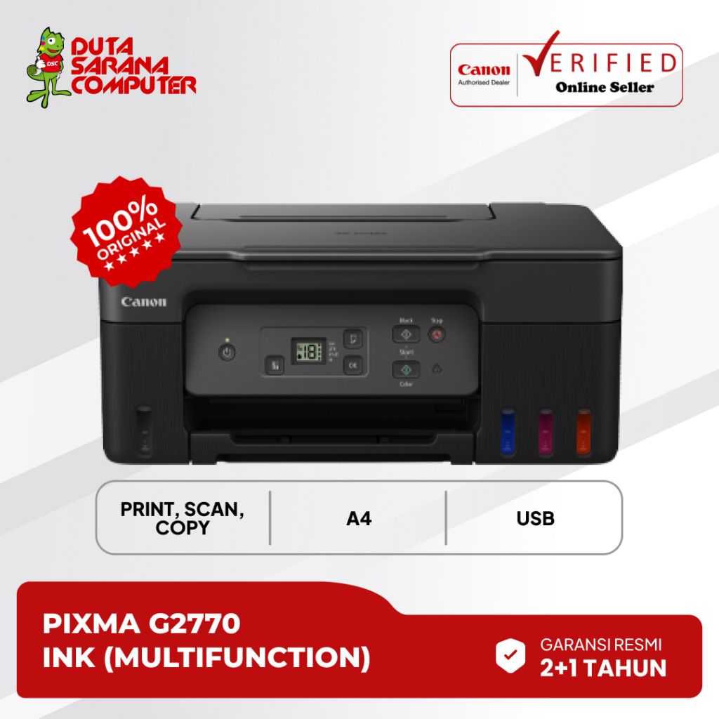 Jual CANON Pixma G2770 Printer Inktank WIndows & MAC Garansi Resmi ...