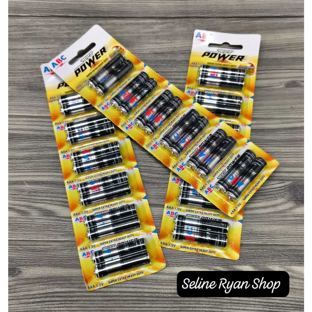 Jual 1 PC Baterai ABC Tipe AAA / Baterai Jam Dinding, Remote - Hitam ...