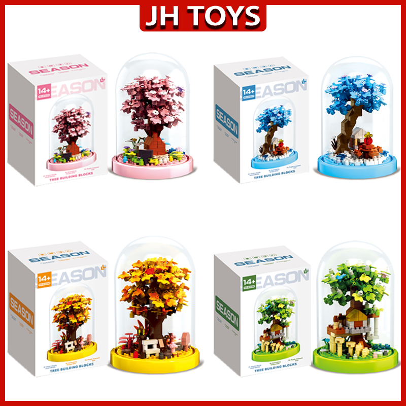 Jual JH TOYS Bricks Bunga Blok Pohon Ceri Tree House DIY With Akrilik ...