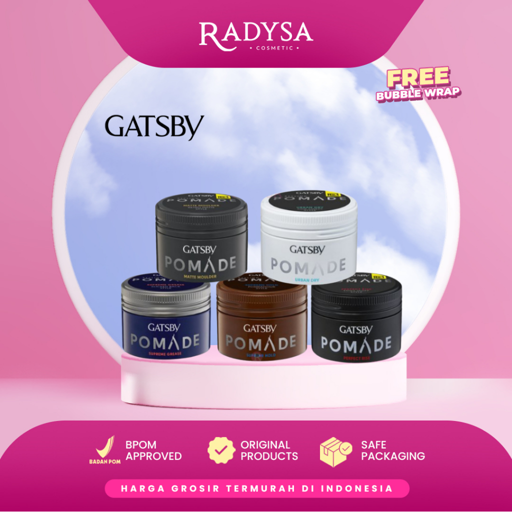 Jual 𝐑𝐀𝐃𝐘𝐒𝐀 - GATSBY Styling Pomade 75gr - Pomade krim rambut - Minyak ...