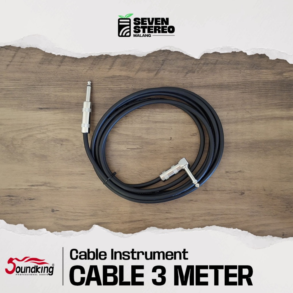 Jual Kabel Jack Instrument Gitar Bass Premium Quality 3 Meter Soundking ...