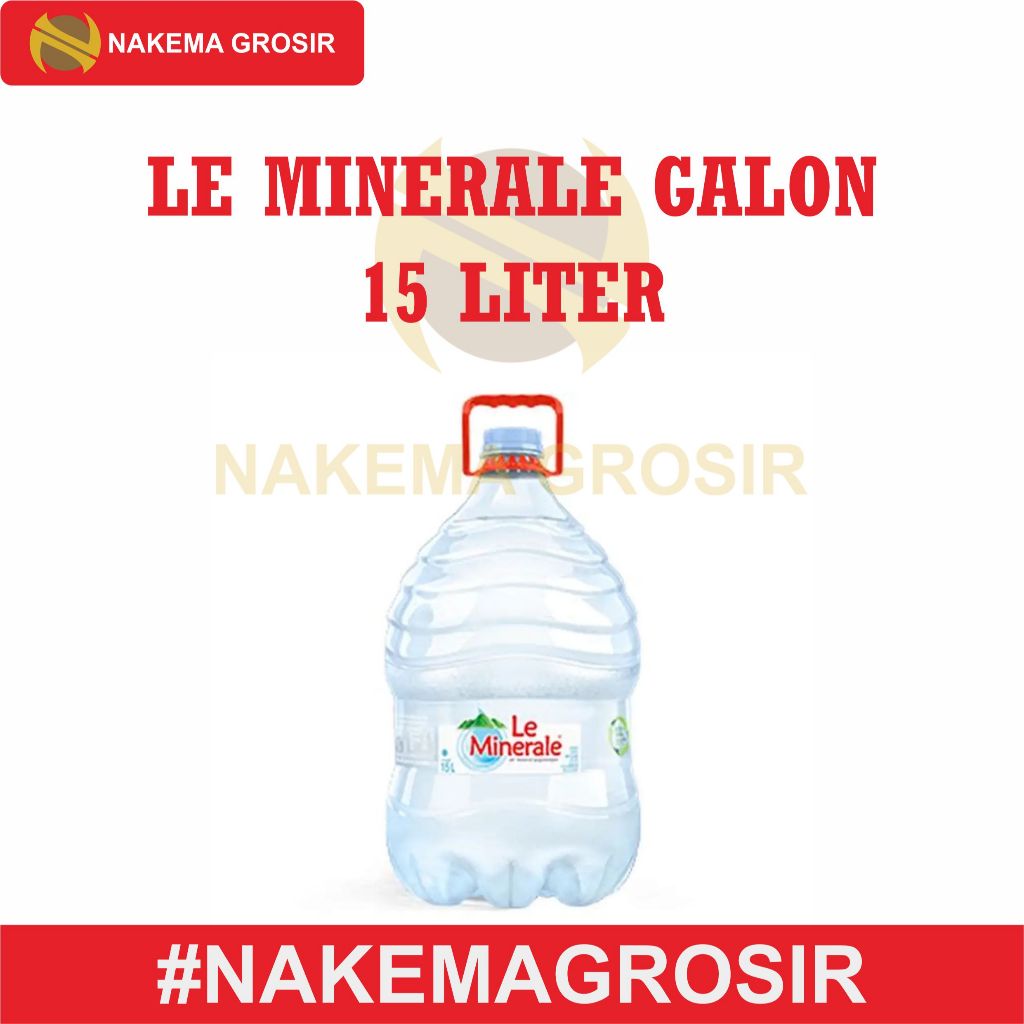 Jual LE MINERALE GALON 15 LITER | Shopee Indonesia