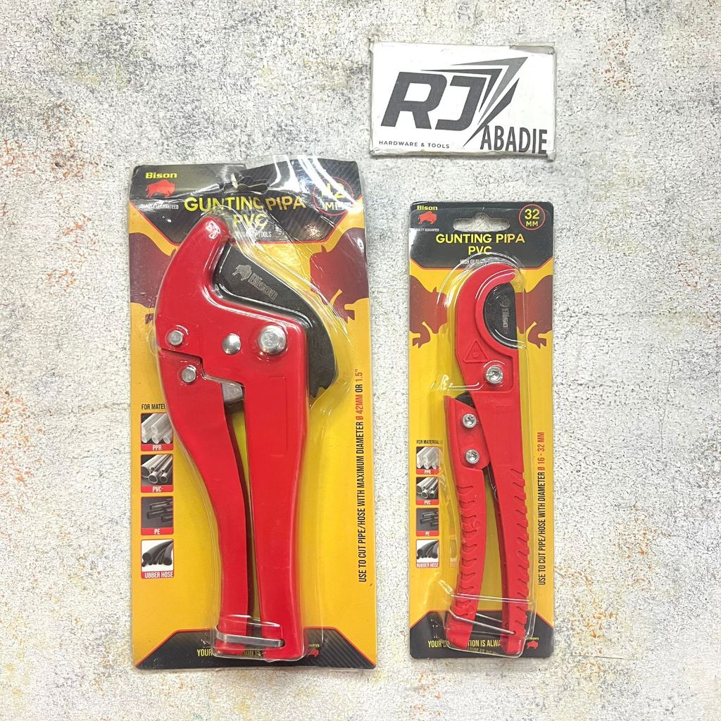Jual Tang Potong Pemotong Alat Gunting Pipa Paralon PVC Pipe Cutter Bison 32 MM 42MM | Shopee ...