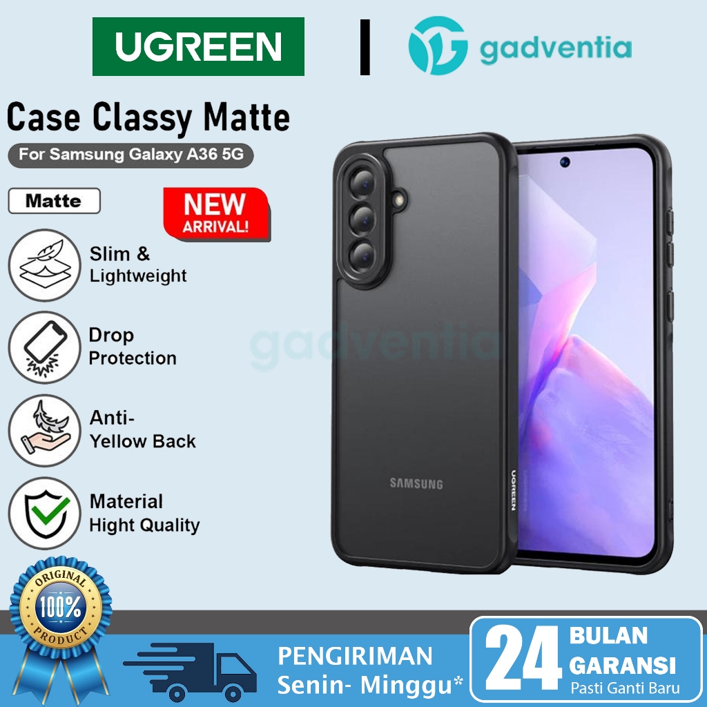 Jual Casing UGREEN Samsung Galaxy A36 / A56 5G Case Premium Matte Black ...