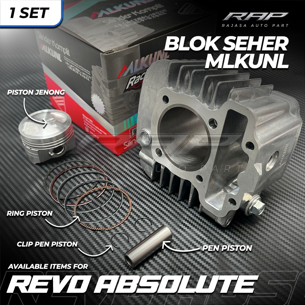 Jual BLOK SEHER BORE UP REVO ABSOLUTE 53MM 55MM 56MM PAKET BORING ...