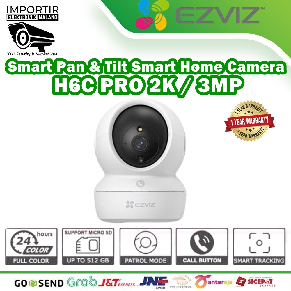 Jual EZVIZ H6C PRO 3MP Smart Pan & Tilt Smart Home Camera CCTV Indoor | Shopee Indonesia