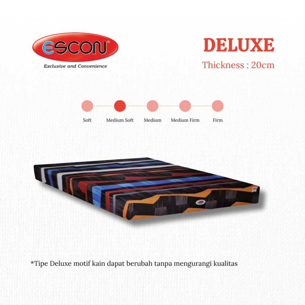Jual Kasur Busa Escon Deluxe Polos - Kasur Full Busa | Shopee Indonesia