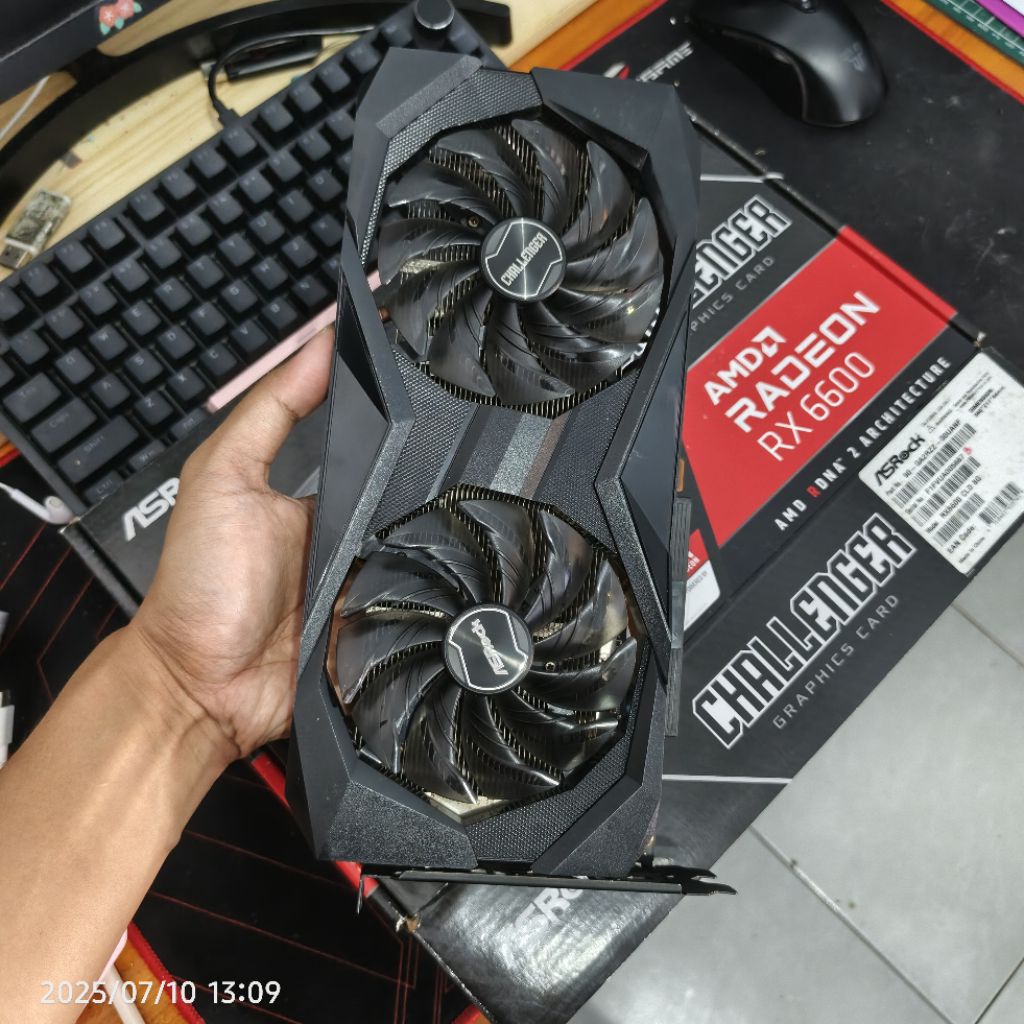 Jual AMD RX 6600 8gb GDDR6 Asrock Chalenger Fullset Box Segel - Normal ...