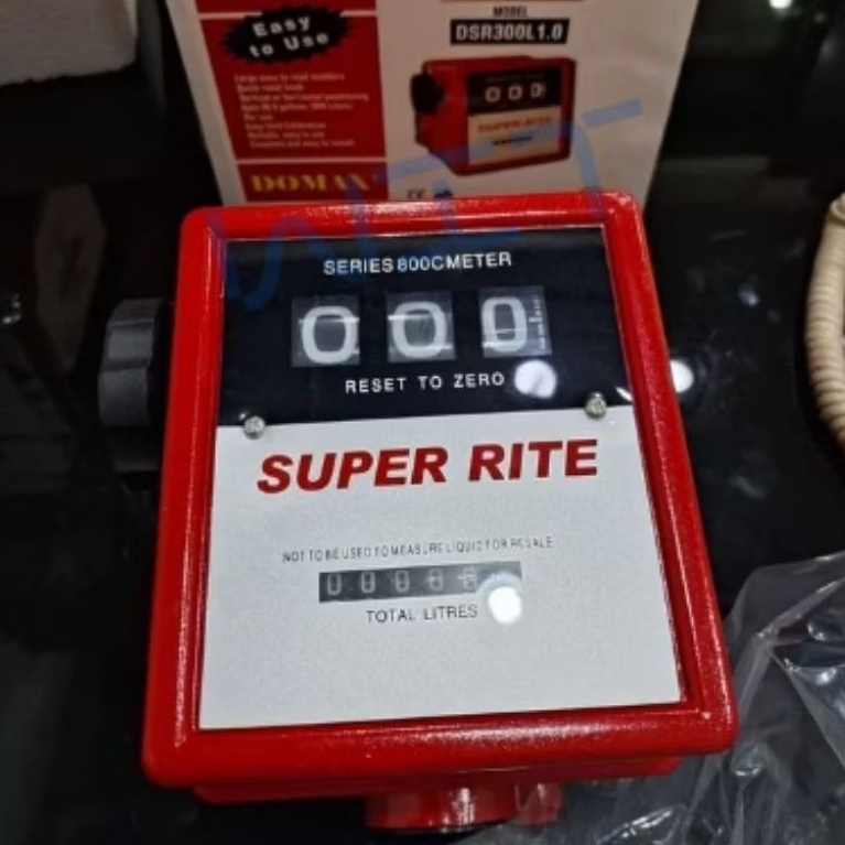 Jual Flowmeter Solar SUPER RITE 3 digit 1 inch 800c meter - Meteran ...
