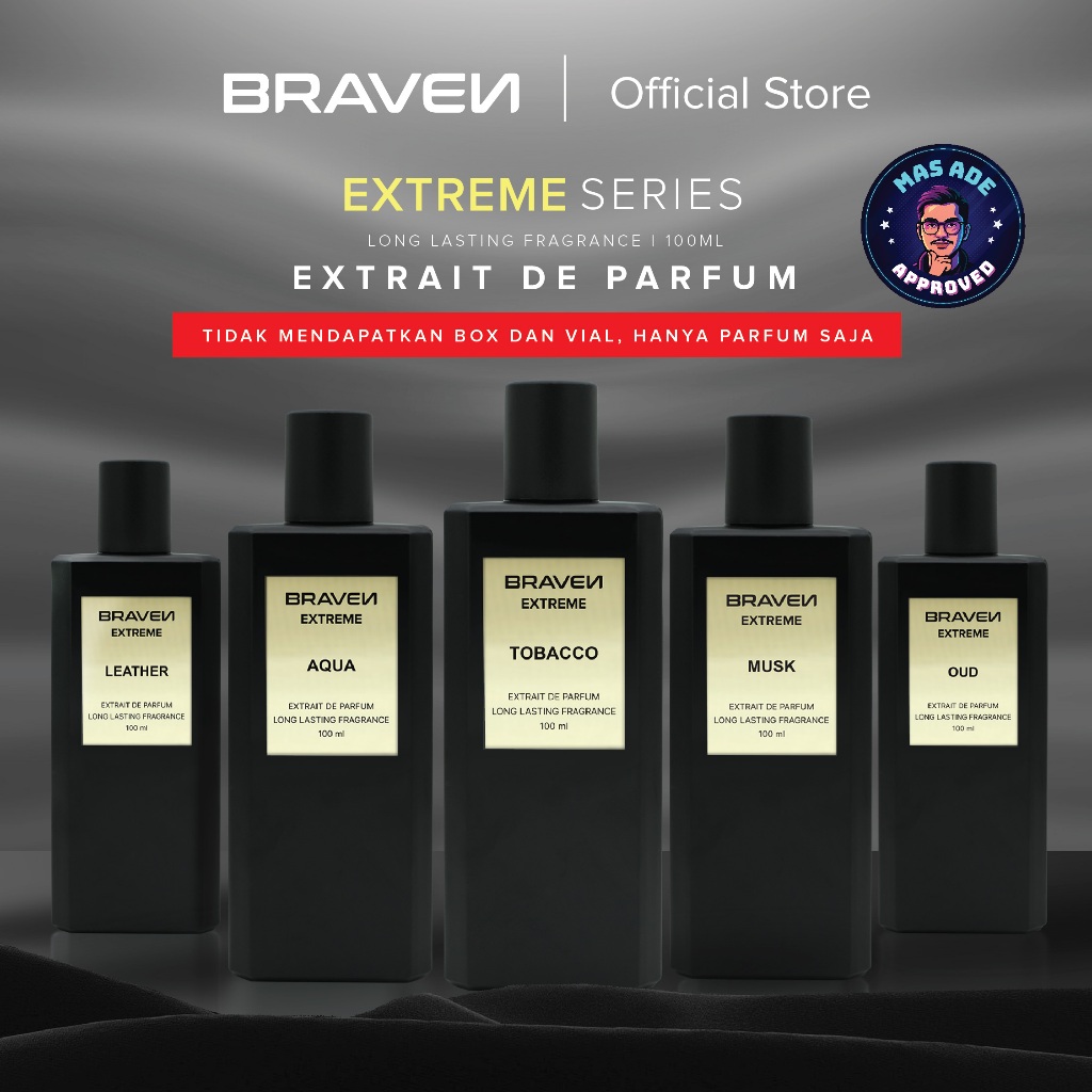 Jual Braven Extreme Series Extrait De Parfum 100ML - Parfum Pria Wangi ...